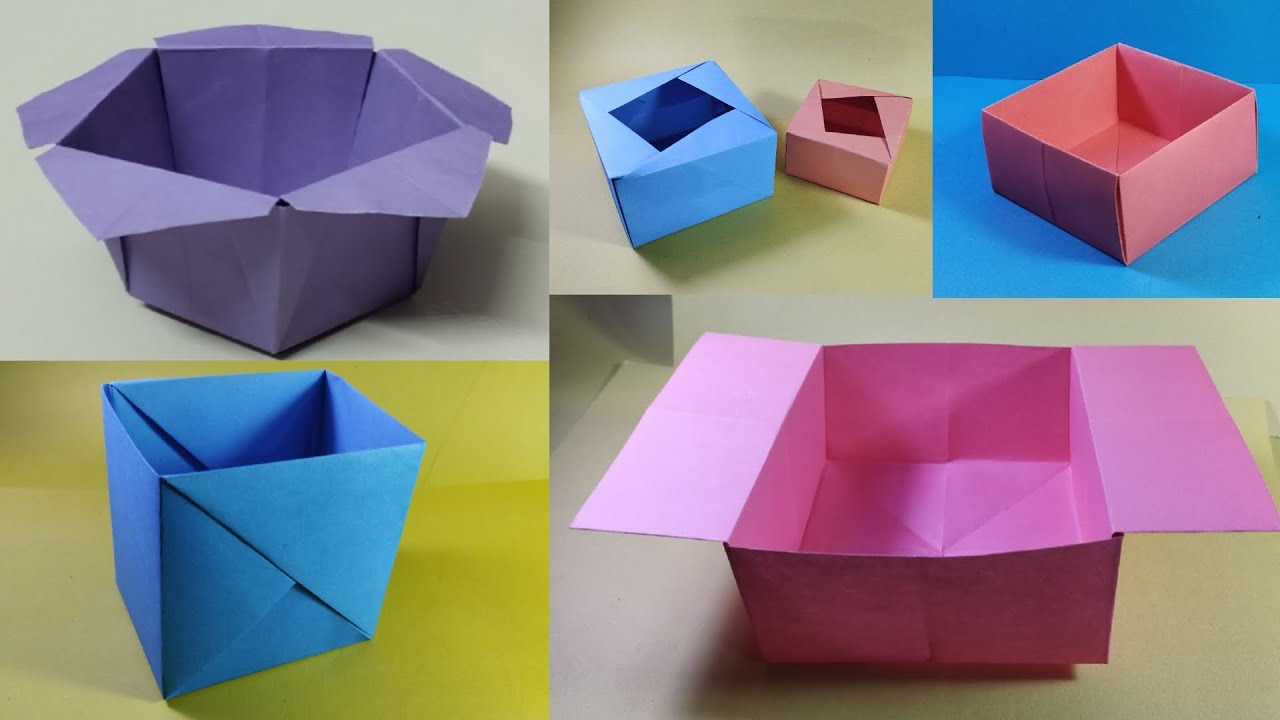 5 Different Ways To Make A Paper Box Instructions On How To Fold A 5 Different Ways To Make A Paper Box Instructions On How To Fold A