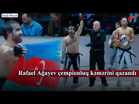 Rafael Ağayev çempionluq kəmərini qazandı
