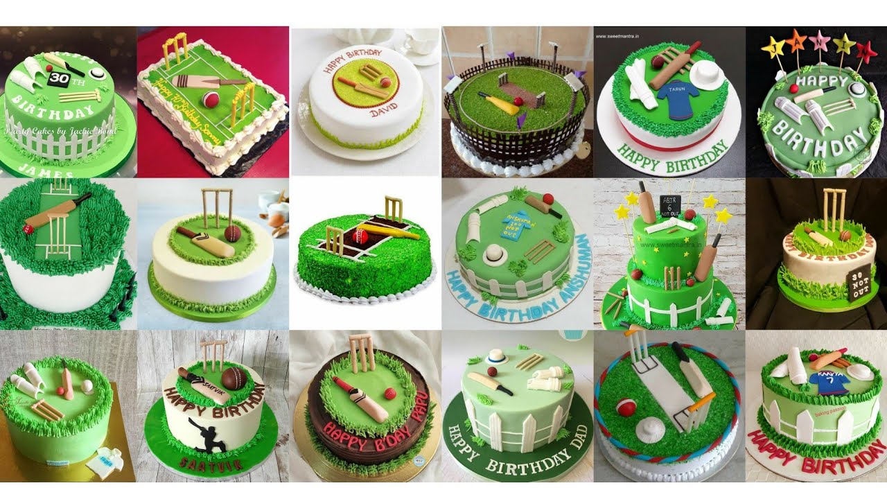 Cricket theme cake decorating ideas.... ক্রিকেট থিম কেকের ডিজাইন ...