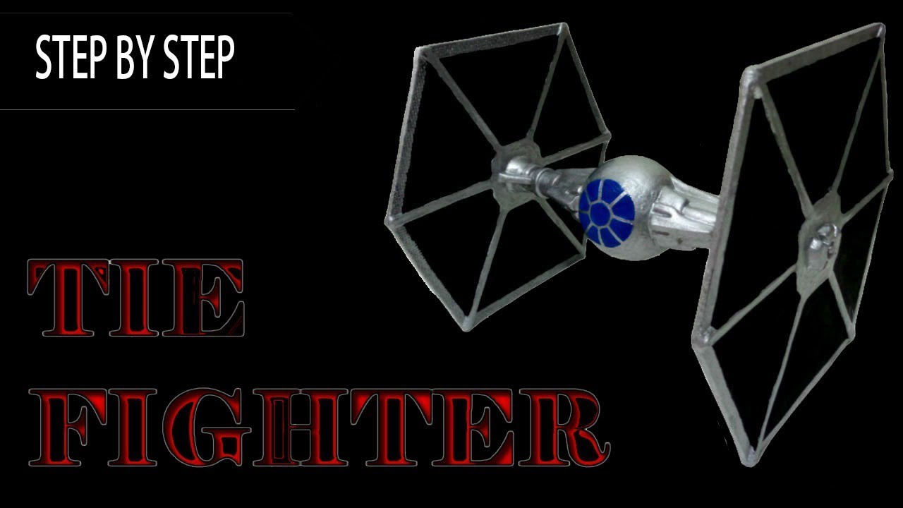 Homemade TIE fighter Toy Tutorial How to make D.I.Y - YouTube