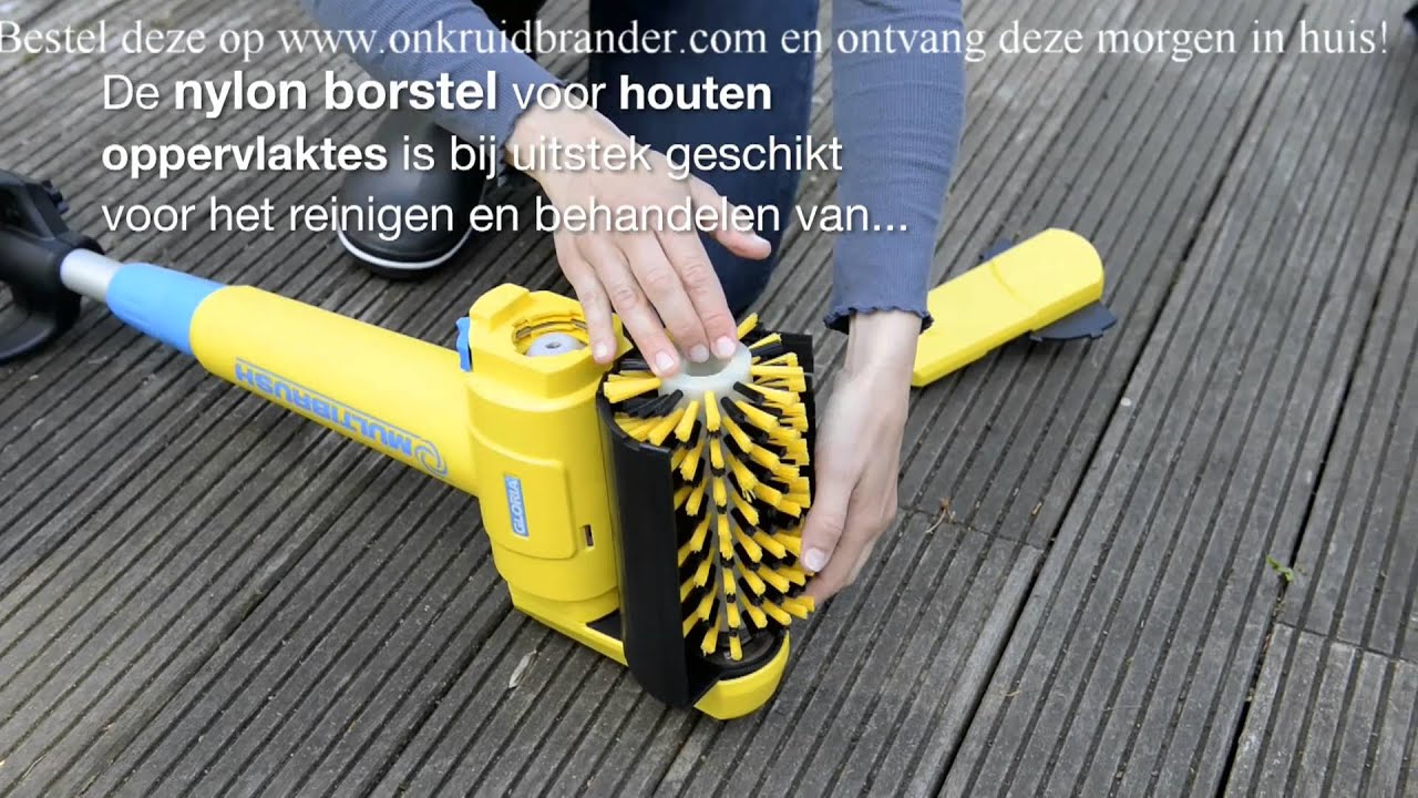 Gloria Multibrush slechts € 149,95 Terrasreiniger en onkruidborstel 2 ...
