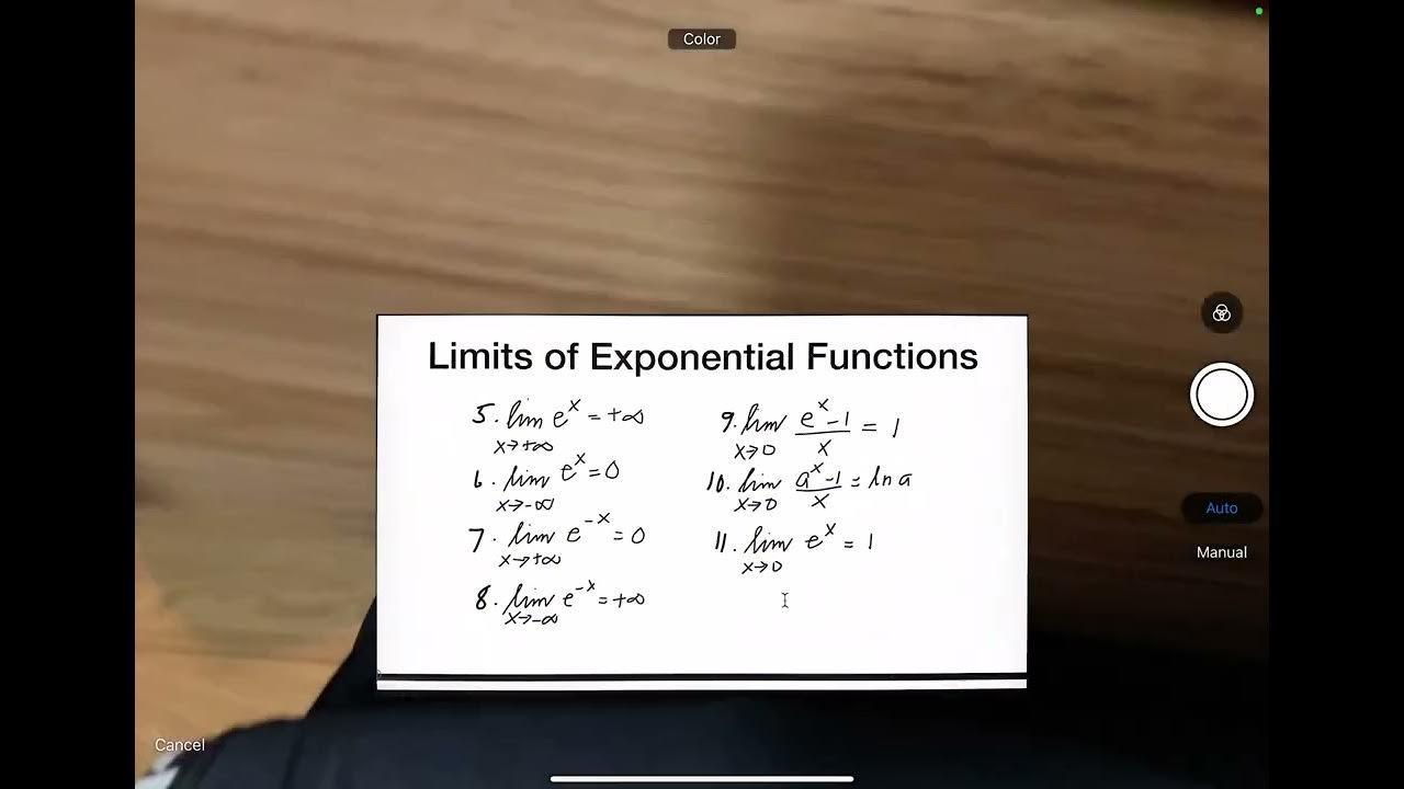 Limits of Exponential and Logarithmic Functions [Calculus 11] - YouTube