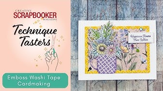 Technique Tasters - Web Show #110: A Shadow Box Card that Sparkles - YouTube
