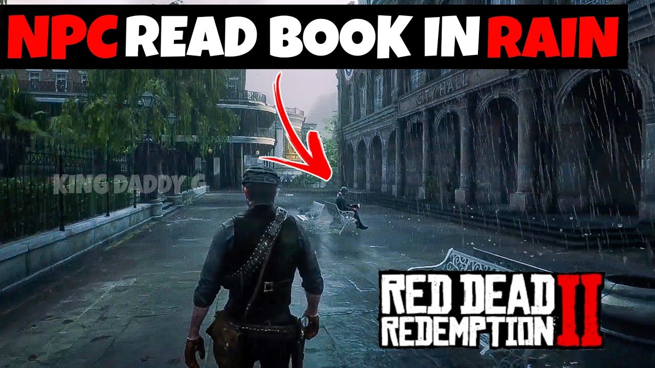 RDR2 NPC READ BOOK IN RAIN 🌧️ ☔ - Red Dead Redemption 2 - YouTube