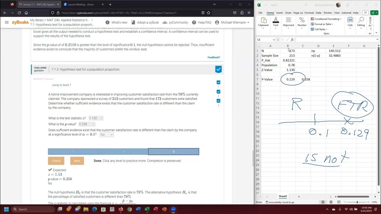 MAT 240 Week07 ZyBook Challenge Activities Video - YouTube