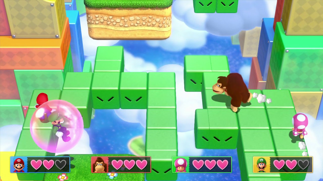 Mario Party 10 (Wii U) - Snake Block Party (Minigame) - YouTube