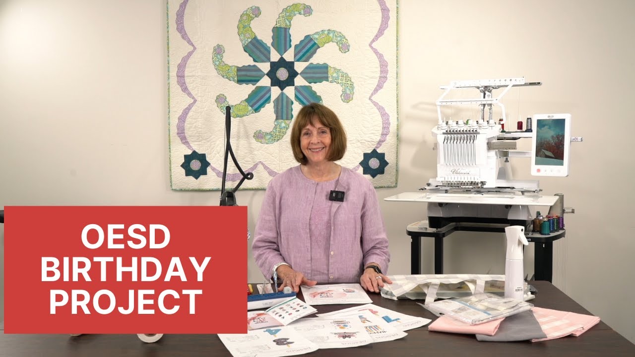 Birthday Embroidery Project On Brother Machine - YouTube