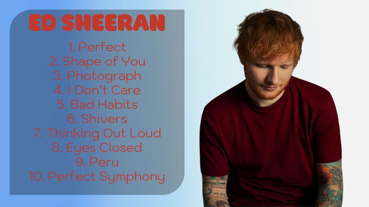 🌿 Ed Sheeran 🌿 ~ Best Songs Collection 2024 ~ Greatest Hits Songs of ...