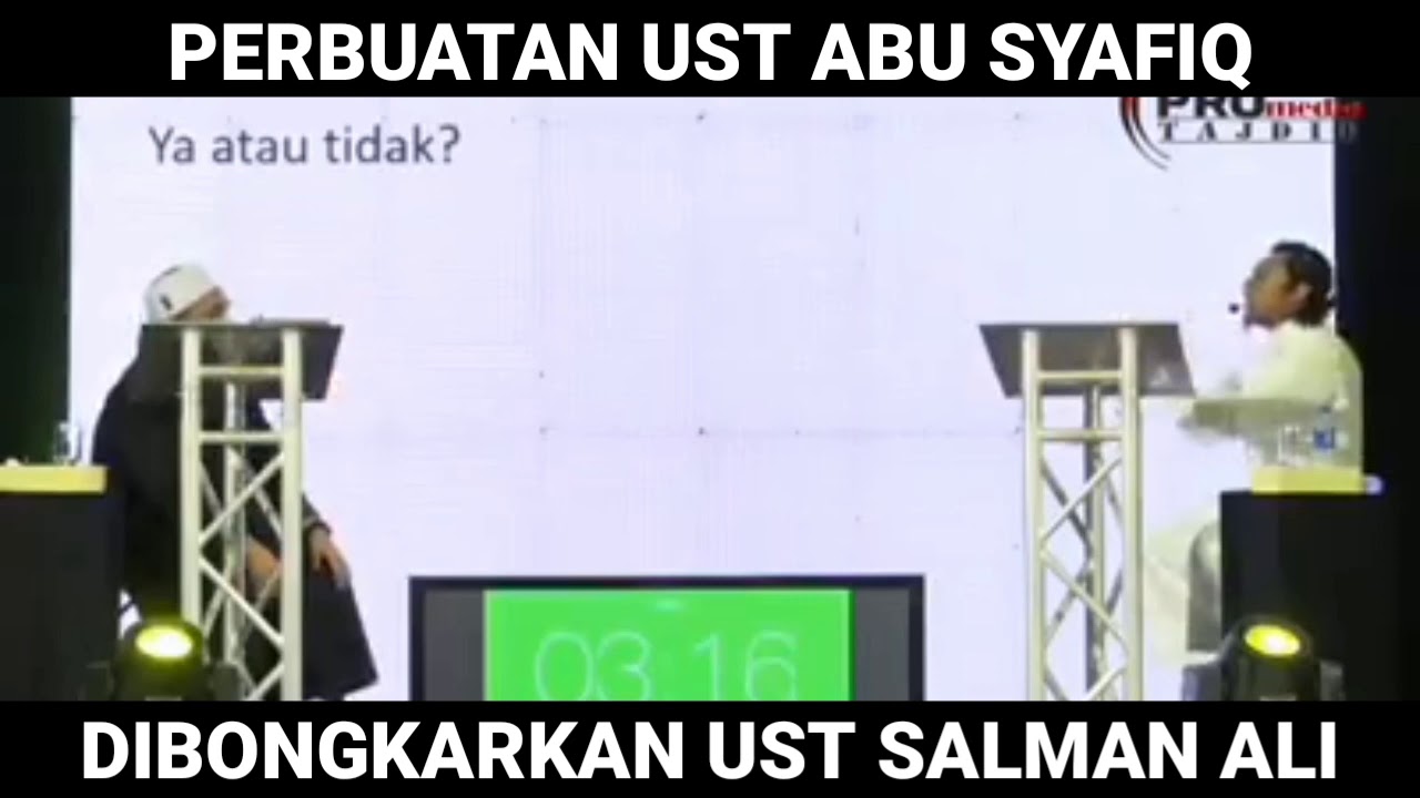 Perdebatan Ust Abu Syafiq dan Ust Salman Ali #AwanSirus - YouTube