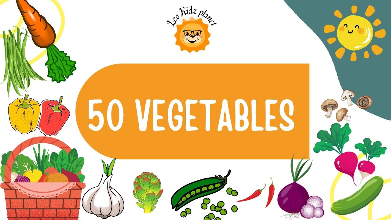 50 vegetables name,types of vegetables for kids,learn 50 vegetables, # ...
