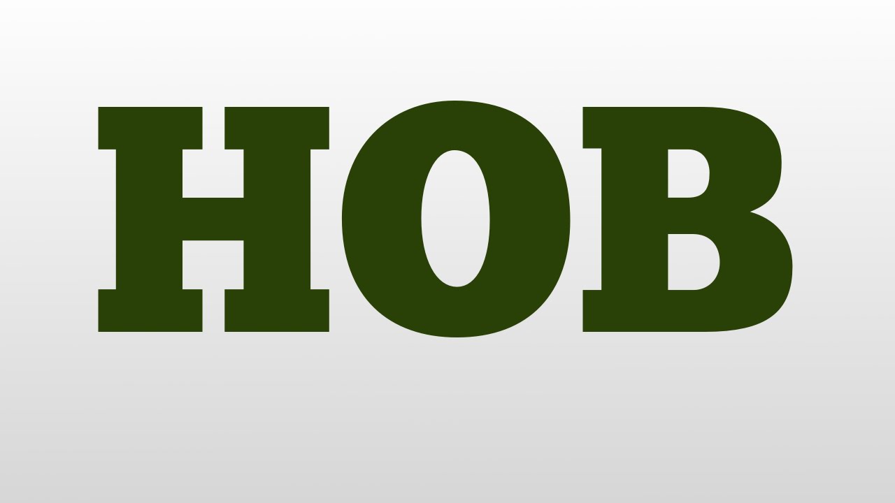 HOB meaning and pronunciation - YouTube