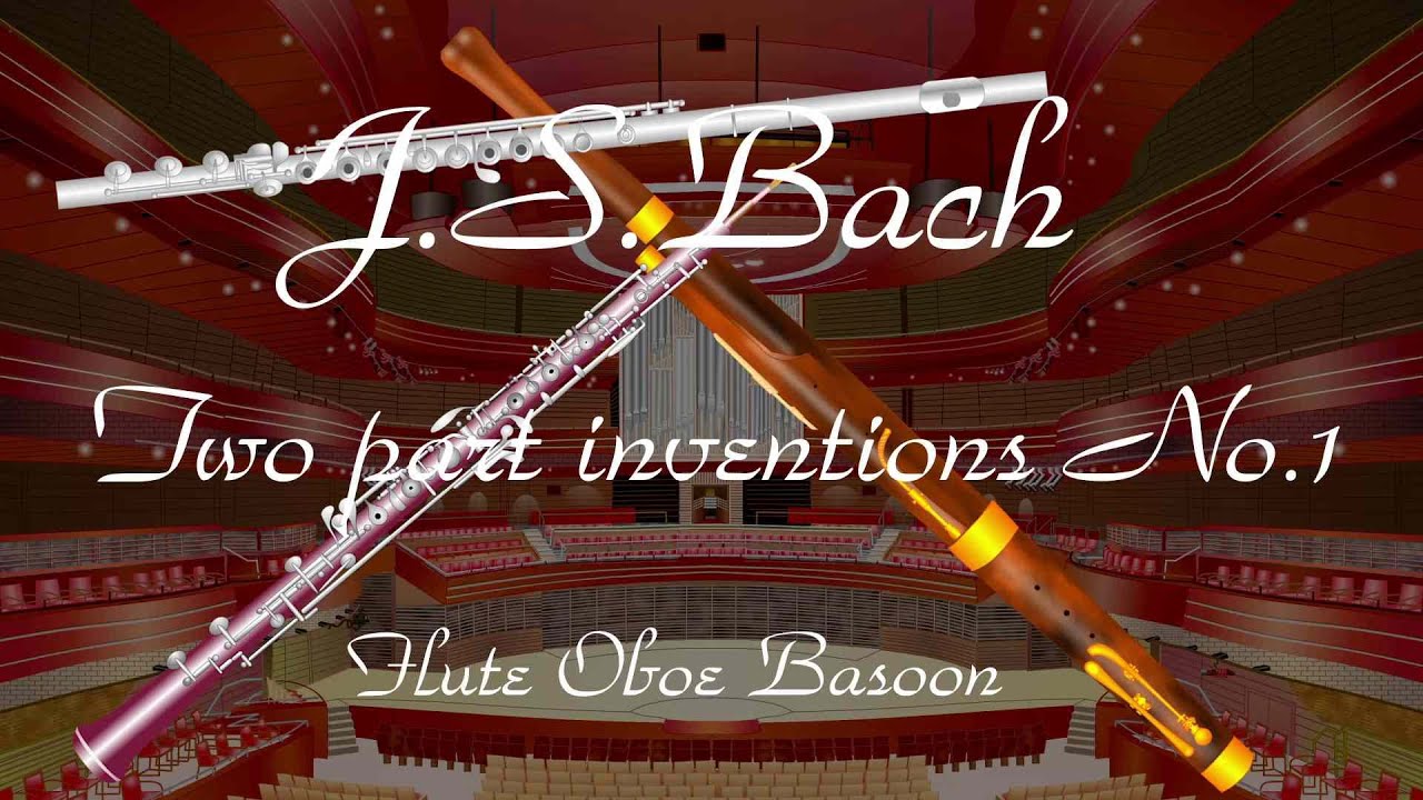 Two part inventions No 1 / J.S.Bach (Flute Oboe Bassoon) - YouTube