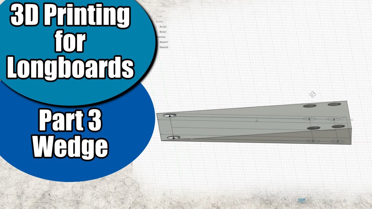 3D Printing for Longboard - Angled Riser Wedge - Part 3 - YouTube