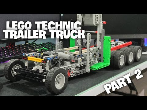 Lego Technic trailer truck build (part 2) - YouTube