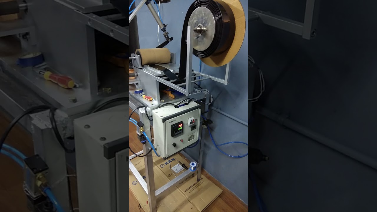 Pvc sleeve cutting machine low cost - YouTube