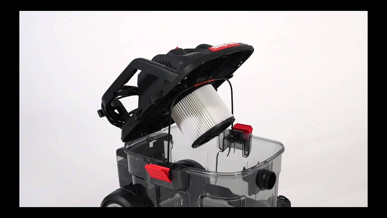 Shop-Vac® Gives this Clearly Different Vac Props for Cleaning Filters ...