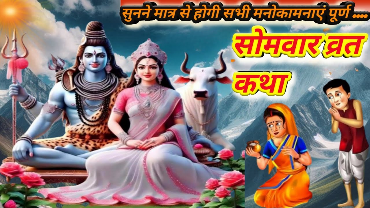 SOMVAR VRAT KATHA | सोमवार व्रत कथा | Somvar ki vrat katha | सोमवार की ...