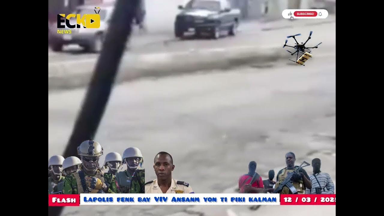 Flash! Lapolis lage 2 drone eksplozif sou gang viv ansanm yo nan kafou fèy, anpil nèg tonbeee ...