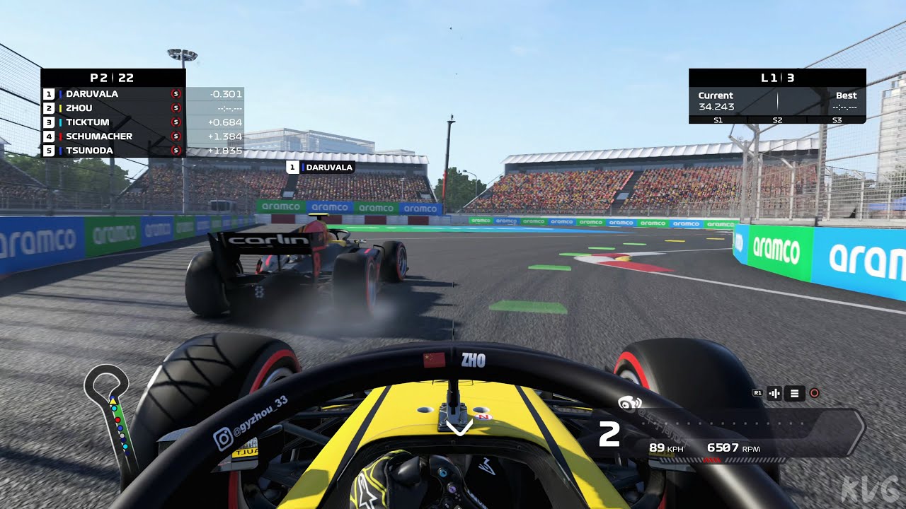 F1 2020 - Guanyu Zhou Gameplay (PS5 UHD) [4K60FPS] - YouTube