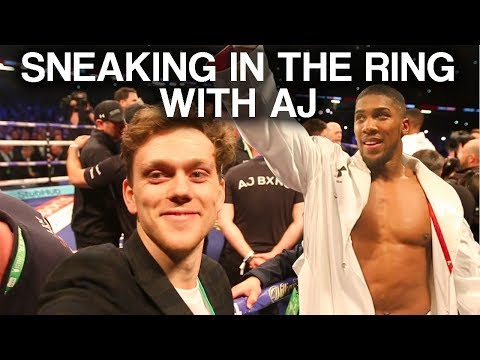 SNEAKING INTO THE RING AT ANTHONY JOSHUA VS JOSEPH PARKER BOXING MATCH