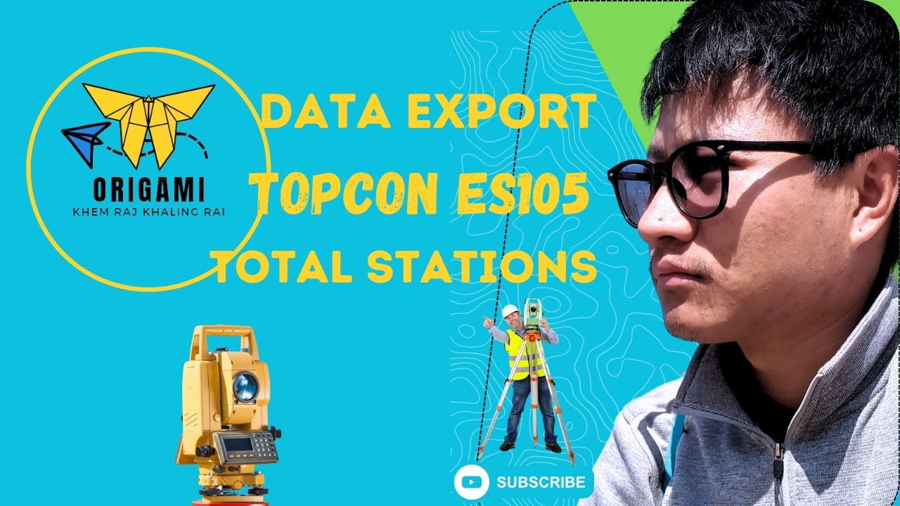 Data Export Topcon Total station - YouTube