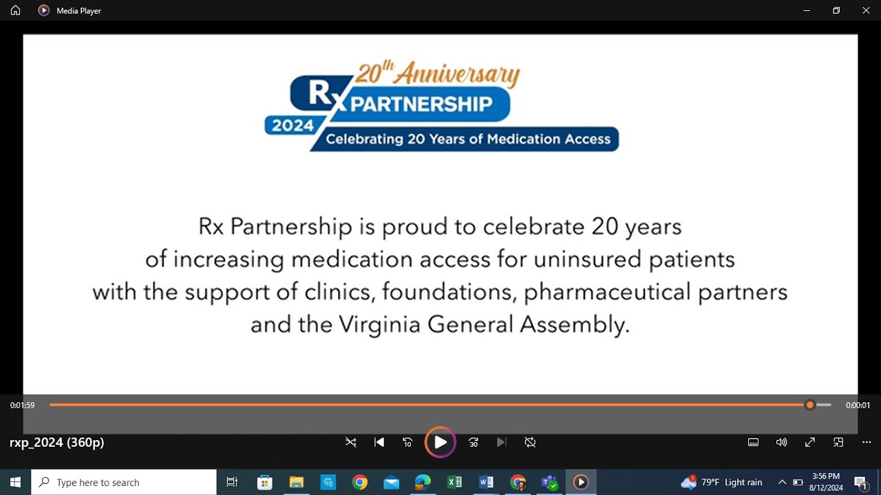 Rx Partnership - Celebrating 20 Years of Medication Access - YouTube
