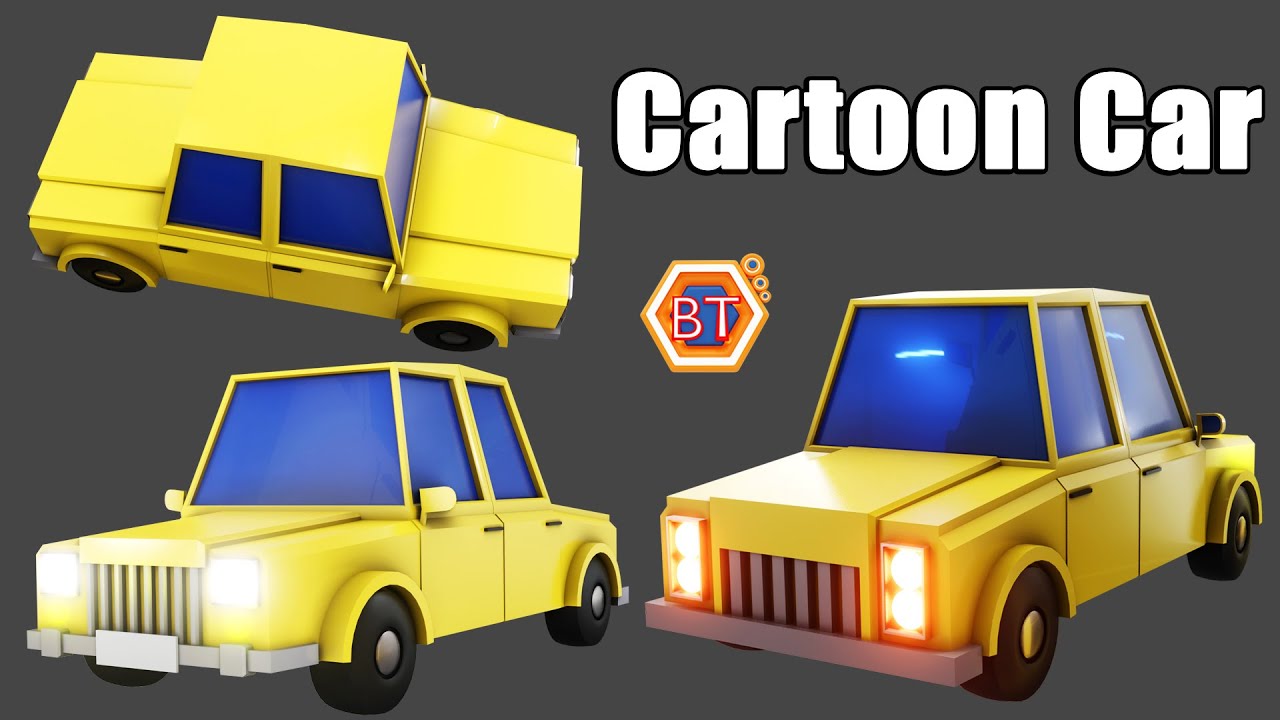 Blender 2.83 - Cartoon Car Modelling - YouTube