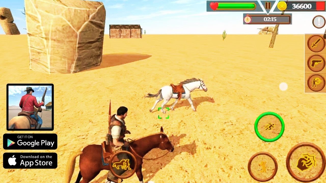 Wild West Cowboy Horse Game Gameplay || Wild West Cowboy Horse Game ...