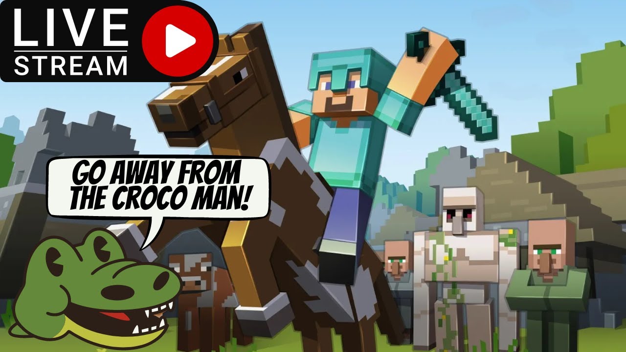 🔴 Live | Minecraft | Let's build Random Croco's Nest Server | Free to ...