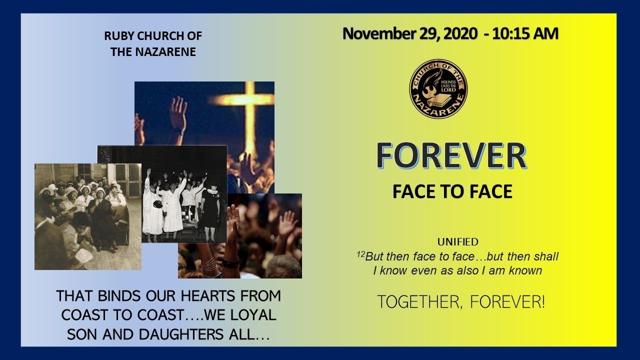 Ruby Church of the Nazarene - November 29 2020 Worship Service - YouTube