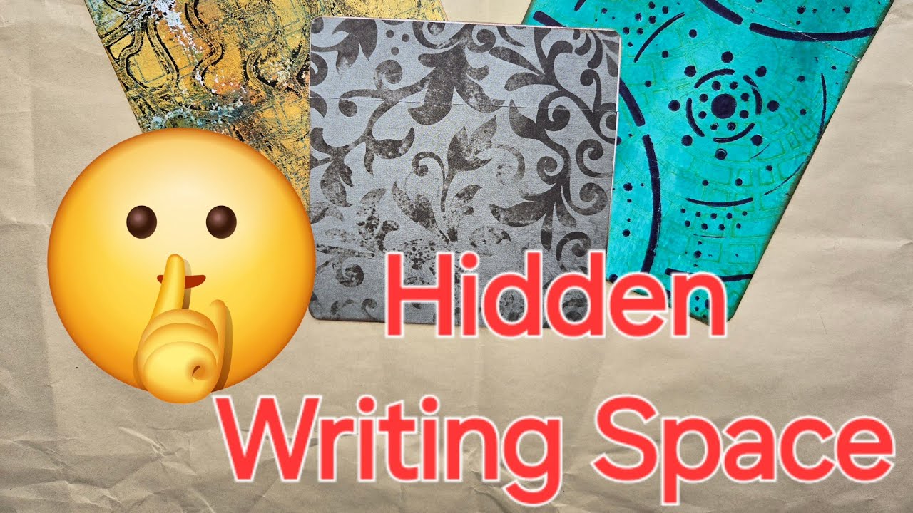 🤫Hidden Writing Space Junk Journal Ephemera ️ Using Gel Prints & 12x12 ...