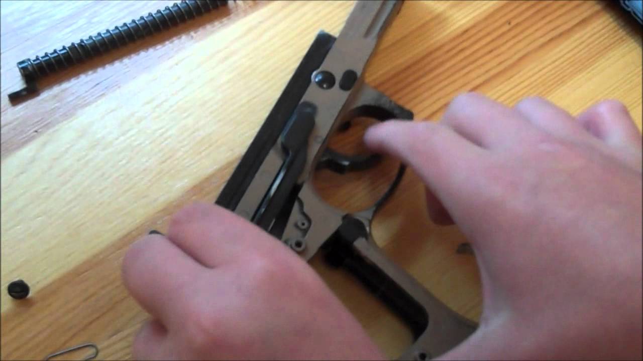 KJW m9 gbb disassembly - YouTube