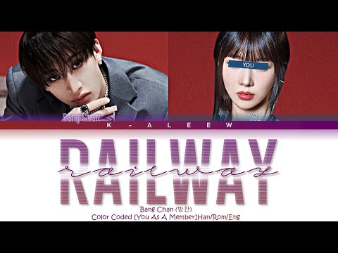 [KARAOKE] BANG CHAN (방찬) - RAILWAY [2 Members] (Color Coded Han/Rom/Eng)