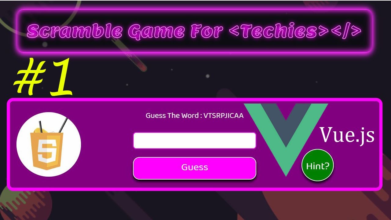 How To Create Interactive Word Scramble Game With Vue Js Javascript 1 2094