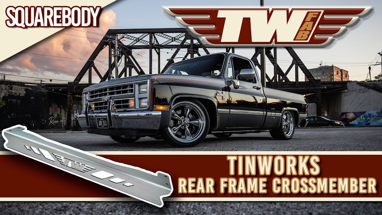 Squarebody Frame Crossmember Install - YouTube