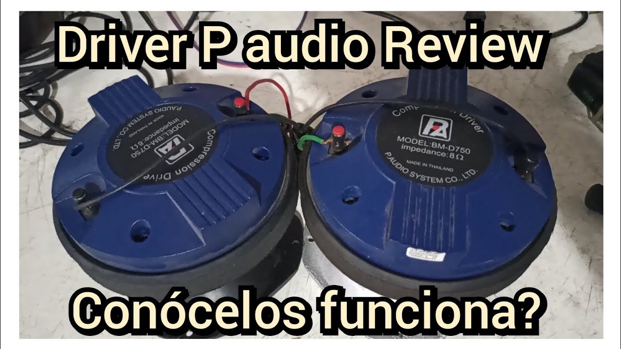 driver Paudio P audio bn d750 te funcionan? potentes? - YouTube