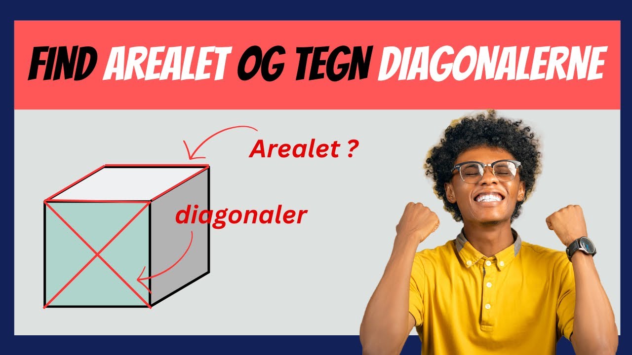 AREAL: Find AREALET og tegn diagonalerne! - YouTube