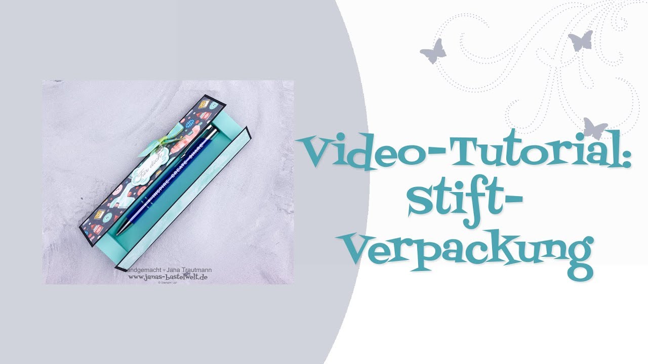 Tutorial: Stift-Verpackung - YouTube