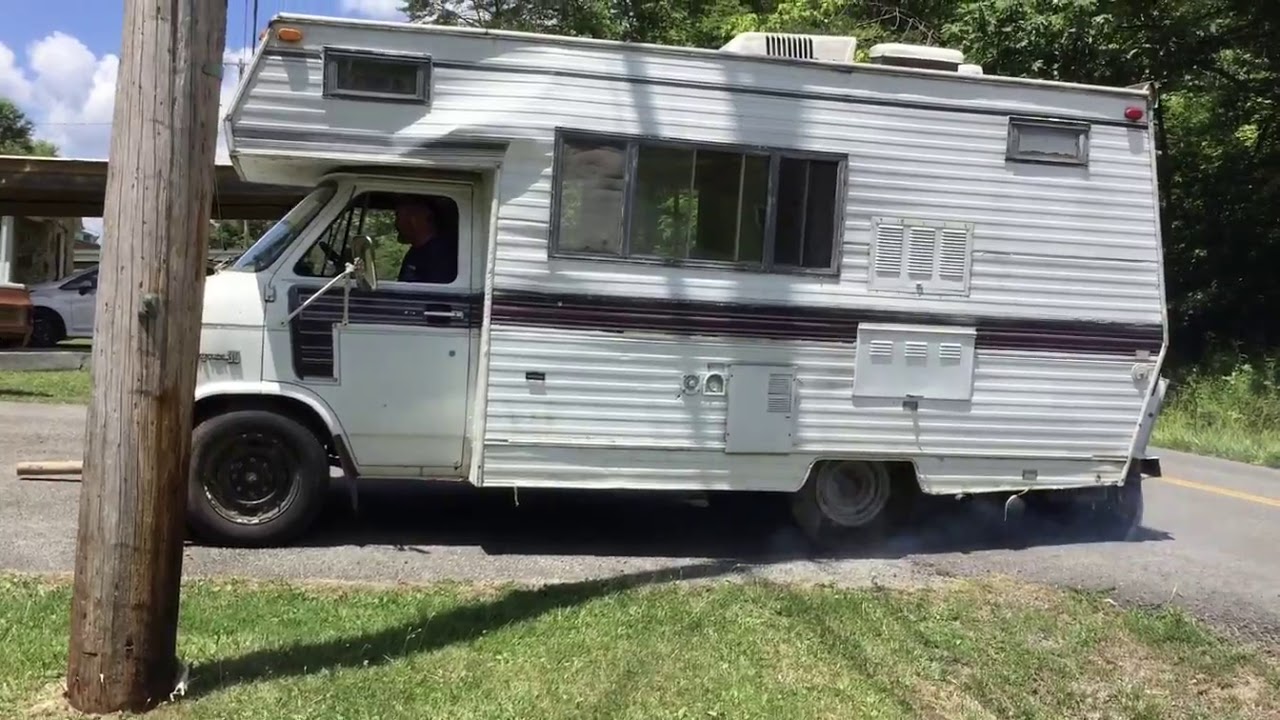 Motorhome RV SBC engine donor for C10 and Burnout - YouTube
