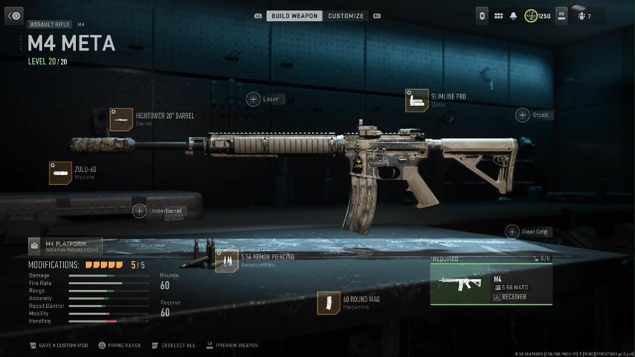 DMZ ULTIMATE weapon build M4 - YouTube