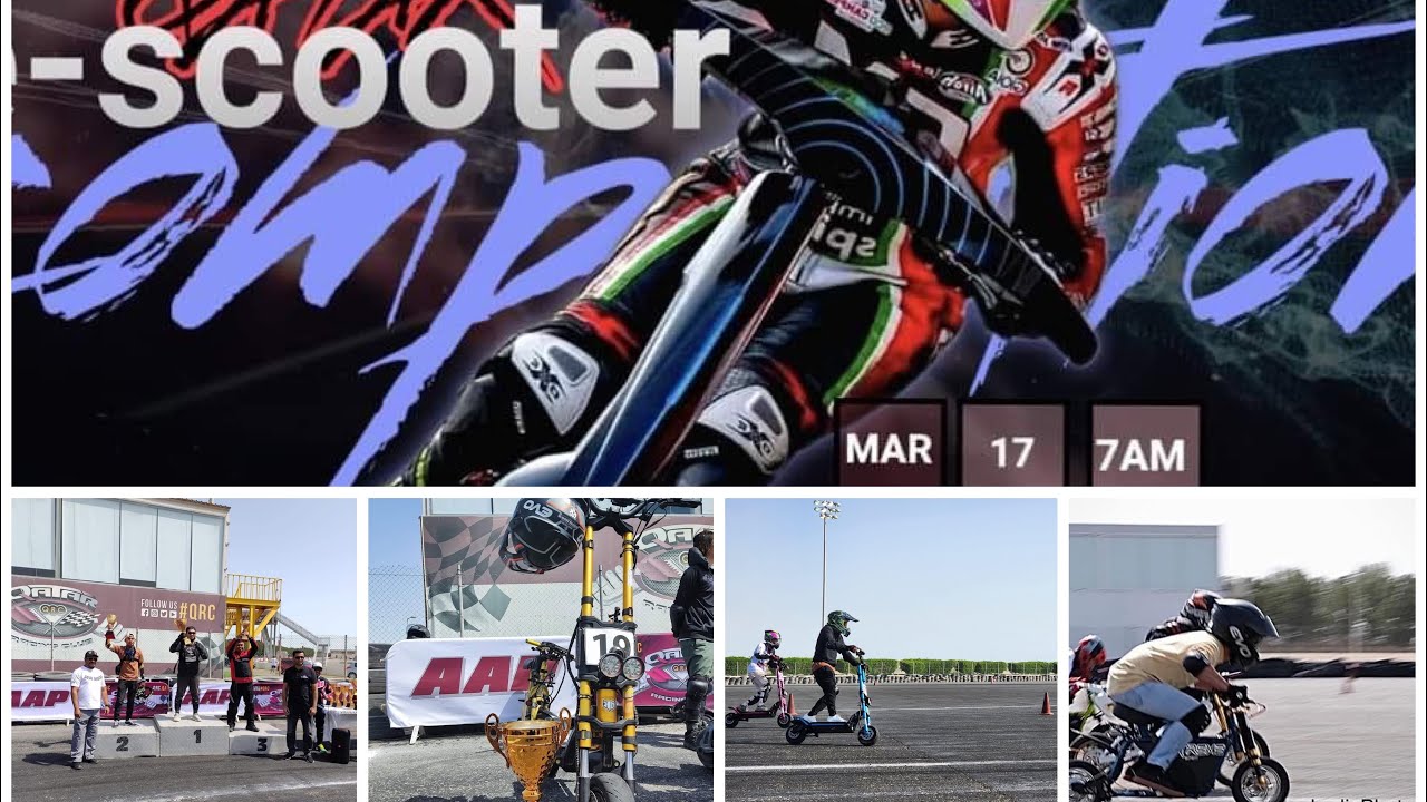Electric Scooter Race Event (Qatar Racing Club) 1st Time in Qatar March ...