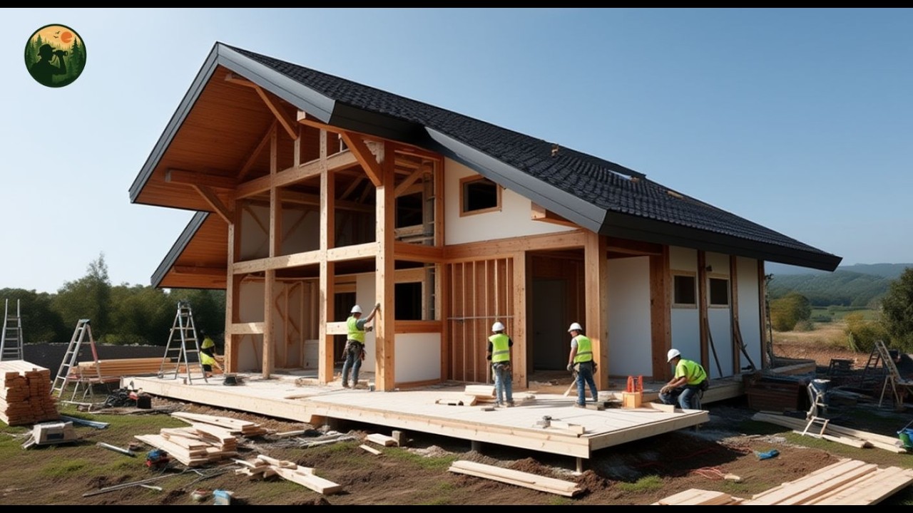 Inside the Making of a Modern Wooden House: A Complete Construction ...
