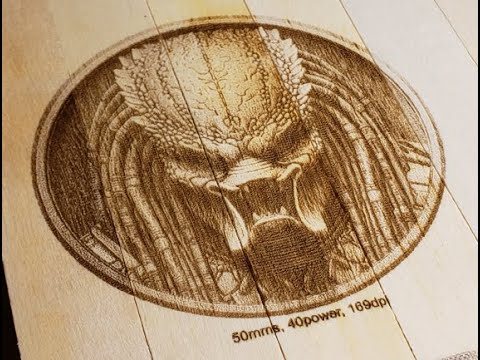 How to test new material for laser engraving using gradient test. Case ...