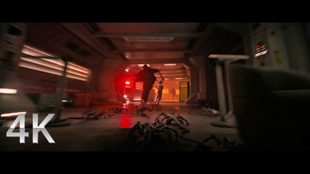 Facehugger chase scene - Alien: Romulus (2024) 4K - YouTube
