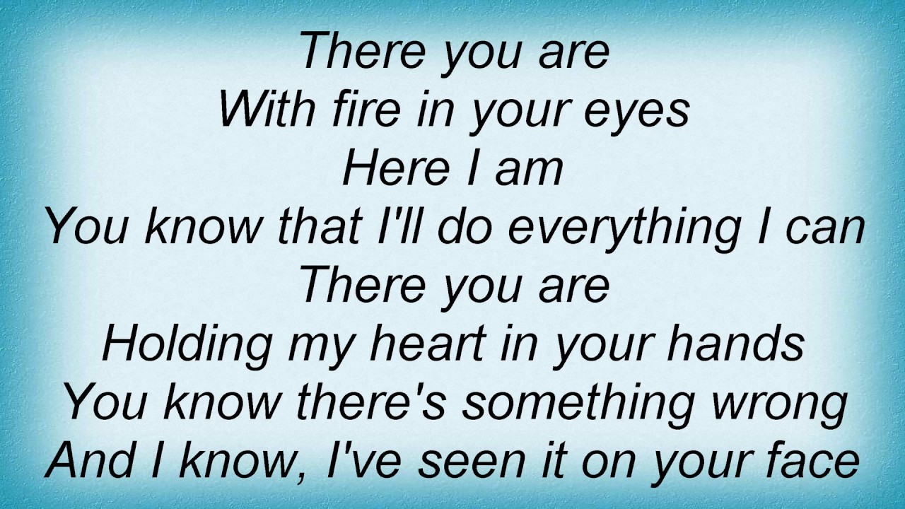 Saga - Here I Am Lyrics - YouTube