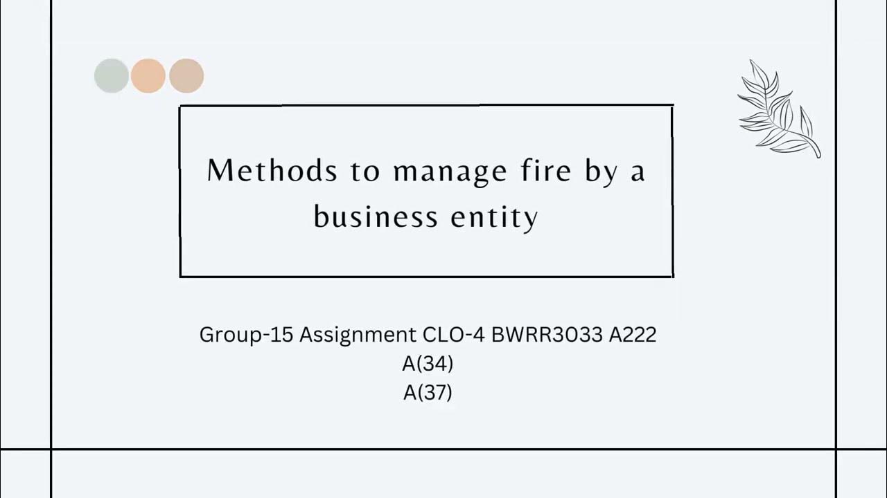 Group 15 Assignment CLO 4 BWRR3033 A222 - YouTube