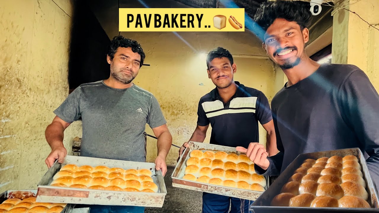 Ladi pav making | a lot quantity of ladi pav baking in the bakery| food ...
