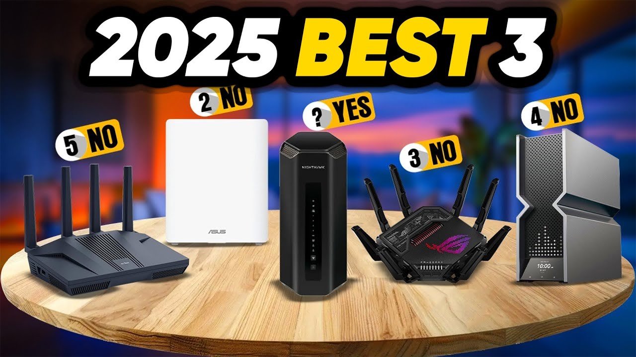 Best 3 Wireless Routers 2025 [TP-Link vs ASUS vs Netgear] - YouTube