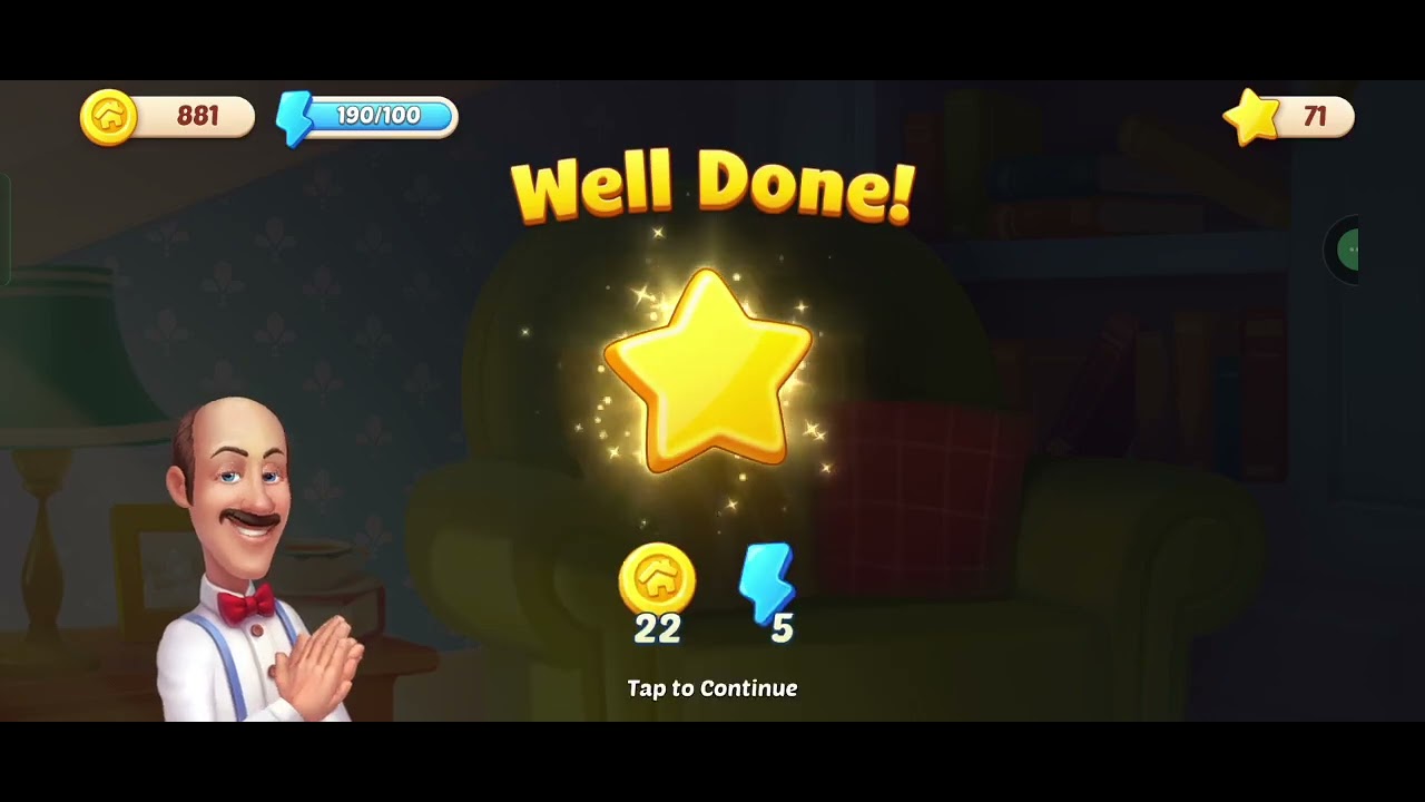 Homescapes game level from 6081 to 6100. A total of 19 levels are in ...