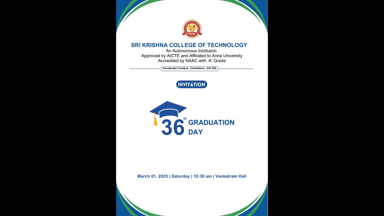 36th Graduation Day Ceremony - YouTube
